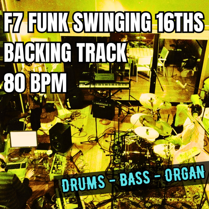 F7 Funk Backing Track - 80 BPM Swinging 16ths | Piano Productivity Peace