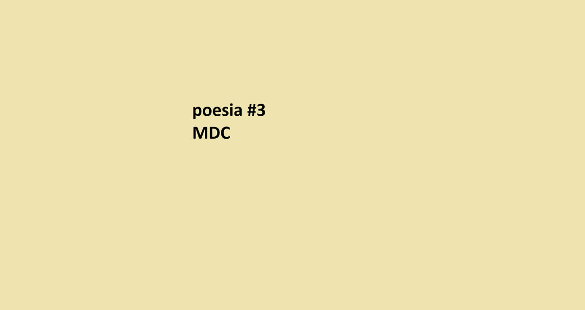 poesia #3 | Manuel Da Cruz