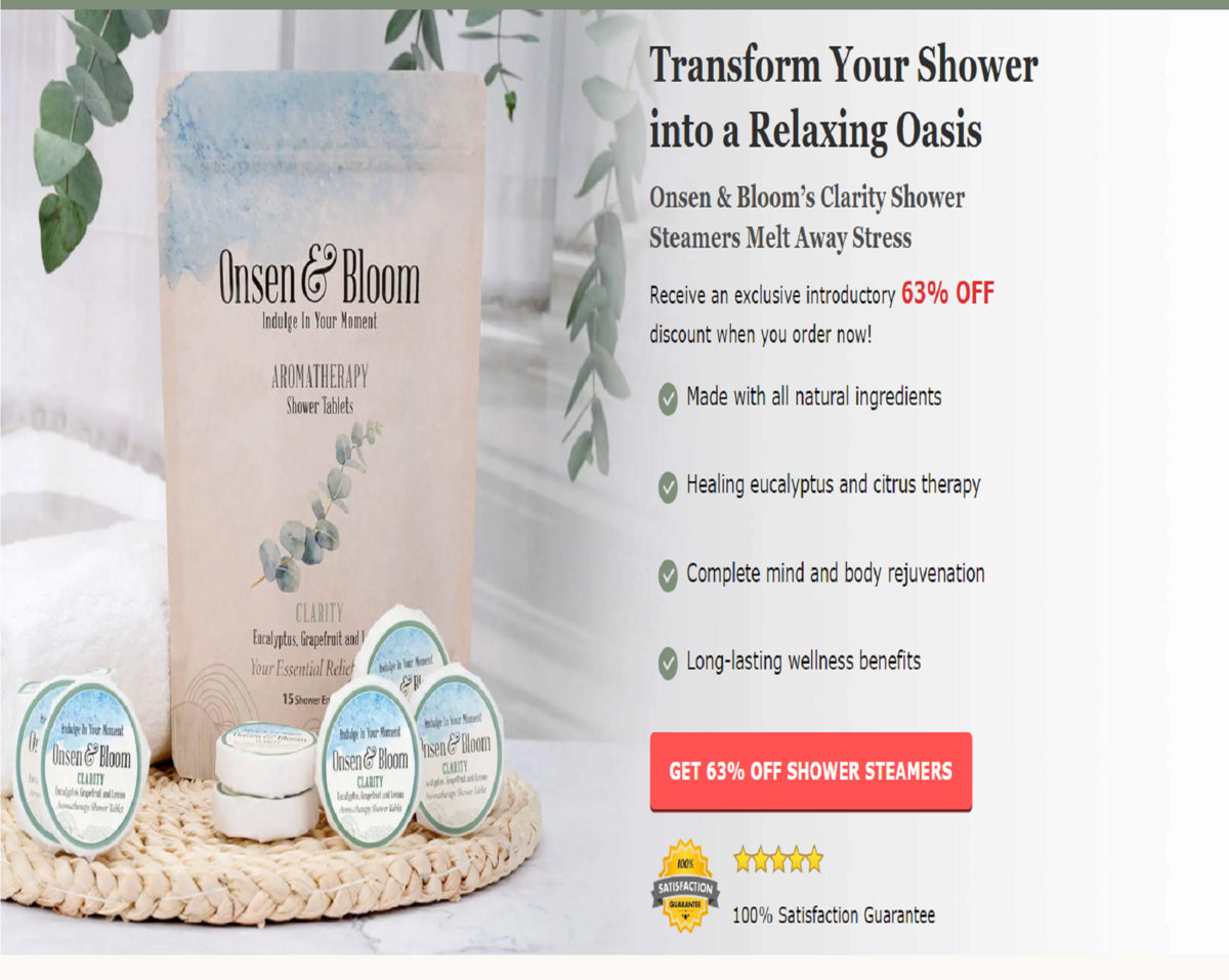 Onsen and Bloom Shower Steamer | onsenbloomshowersteamer