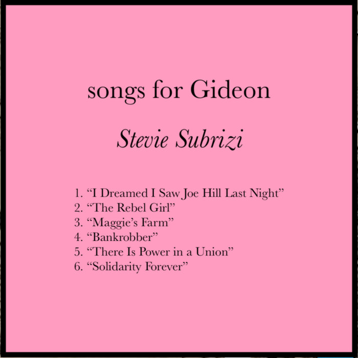 songs for Gideon | Stevie Subrizi
