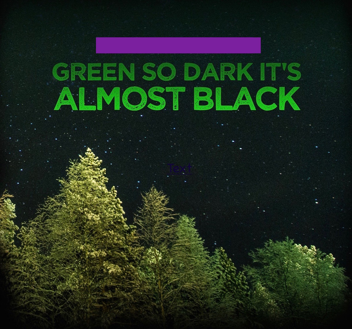 Brain Rise Over a Green So Dark it's Almost Black | JOrdon