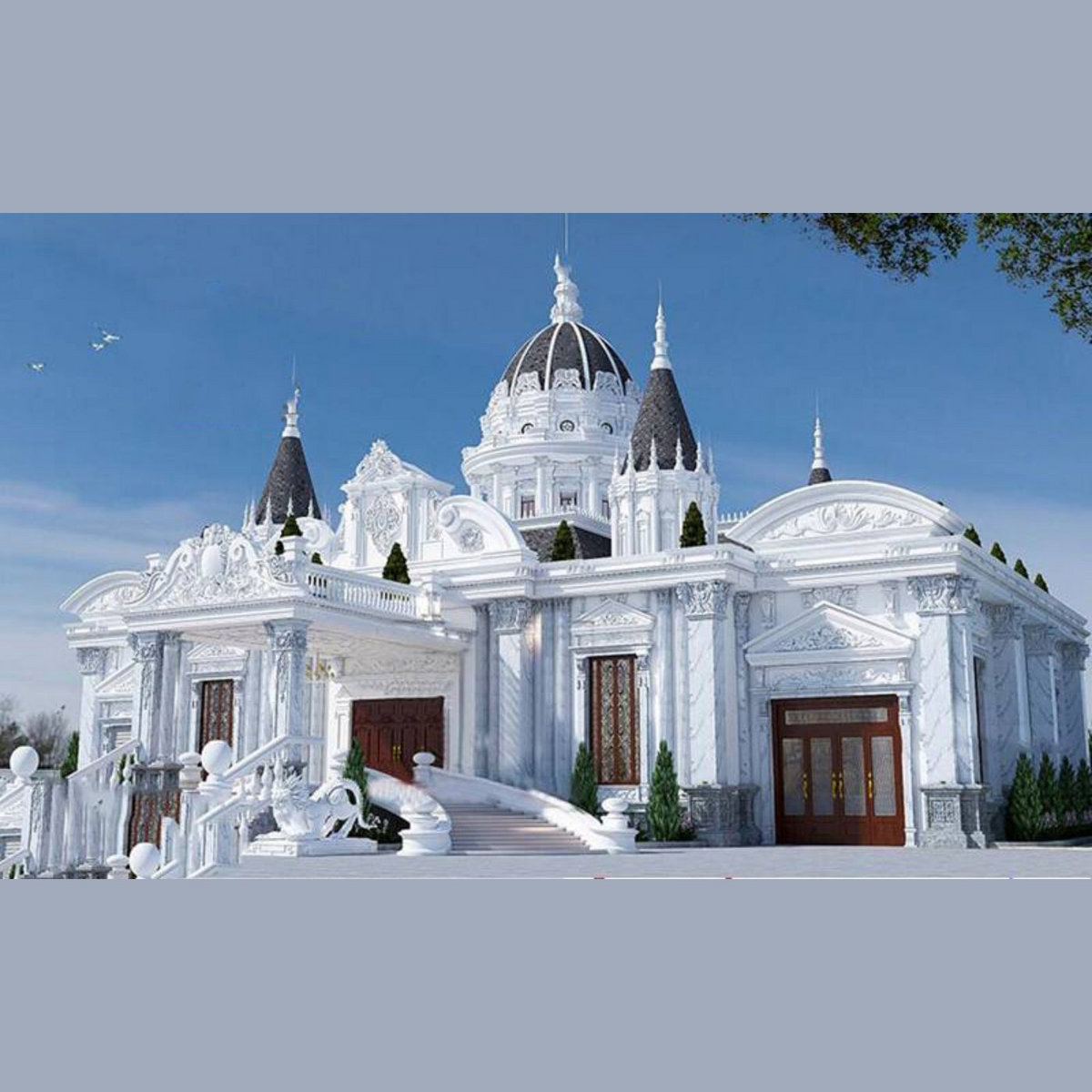 Biet thu nha vuon 1 tang kieu Phap Co Dien 15 Mau dep nhat 2023 | Thiết ...