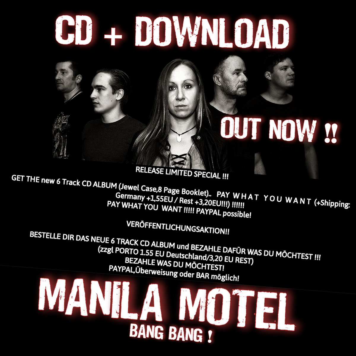 MANILA MOTEL "Bang Bang!" Album CD 2020 | MANILA MOTEL