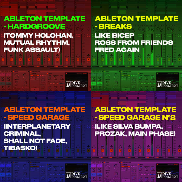 Ableton Template Pack - 4 Ableton Project Template | ALFA CORNAE