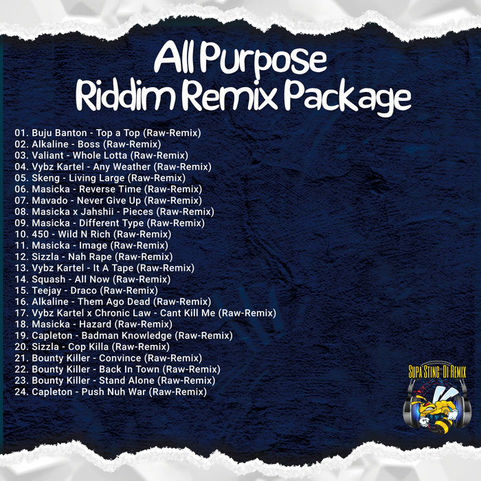 All Purpose Riddim (Remix) Package | Supa Sting Di Remix