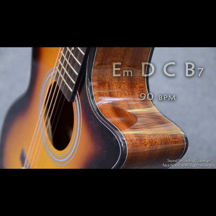 Acoustic Guitar Backing Track Ballad in E Minor | Nick Neblo Backing Tracks