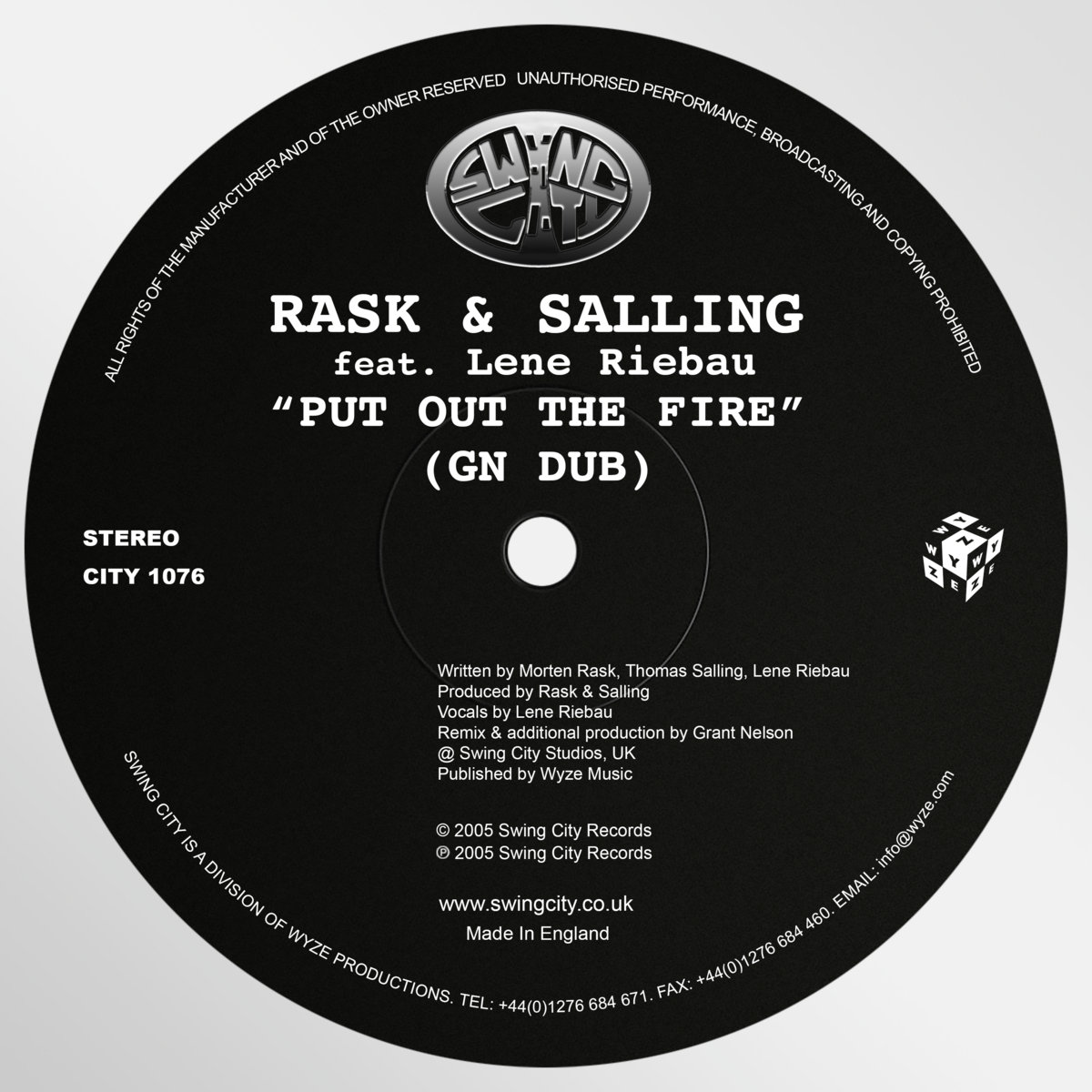 Put Out The Fire (GN Dub) | Rask & Salling feat. Lene Riebau | Grant Nelson