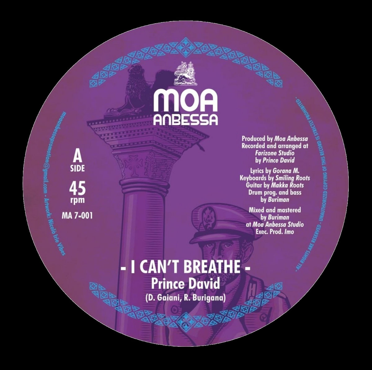 A - I can't breathe - Prince David | Prince David | Moa Anbessa