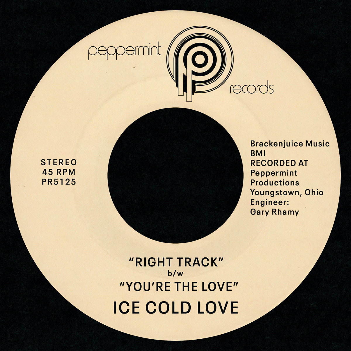 Right Track b/w You're The Love | Ice Cold Love | Peppermint Records