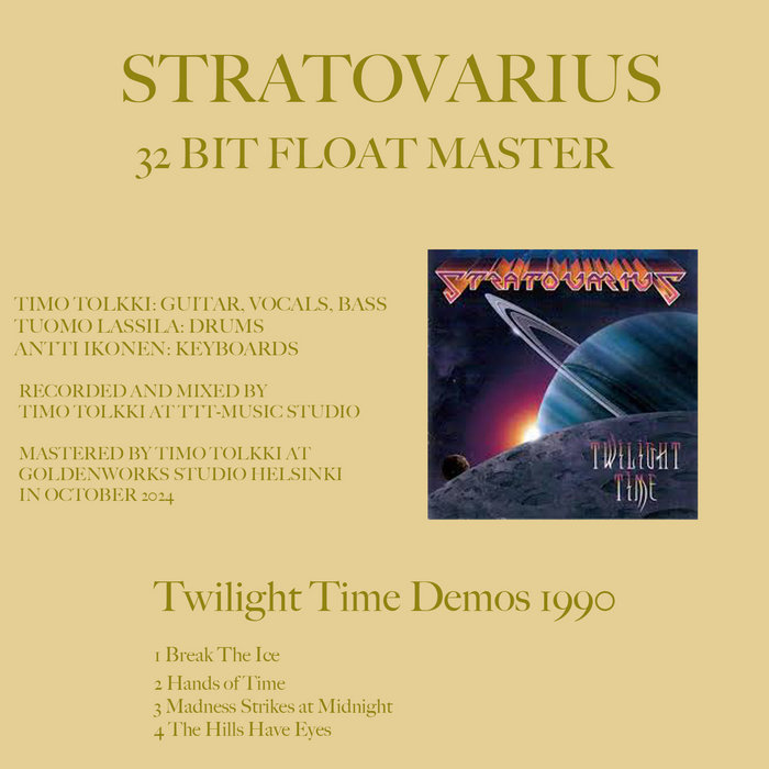 STRATOVARIUS TWILIGHT TIME DEMOS | STRATOVARIUS | Timo Tolkki