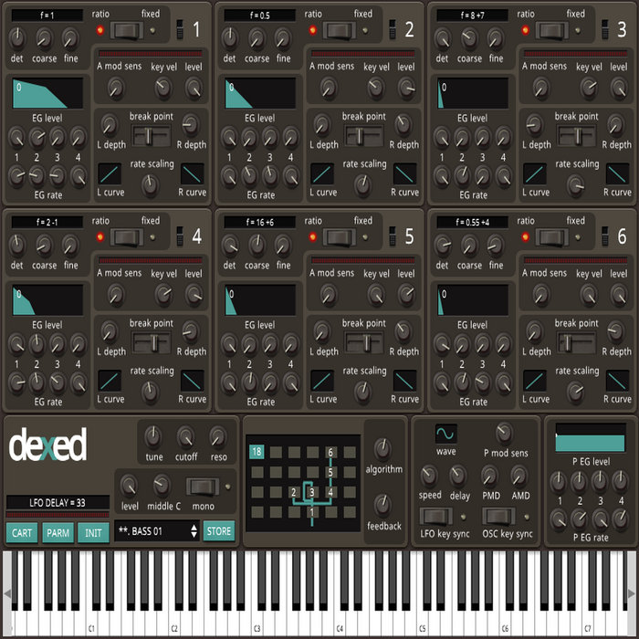 DX7 - If You Want Bass (Dexed Bank) | Joel Dreaver | Music Samples