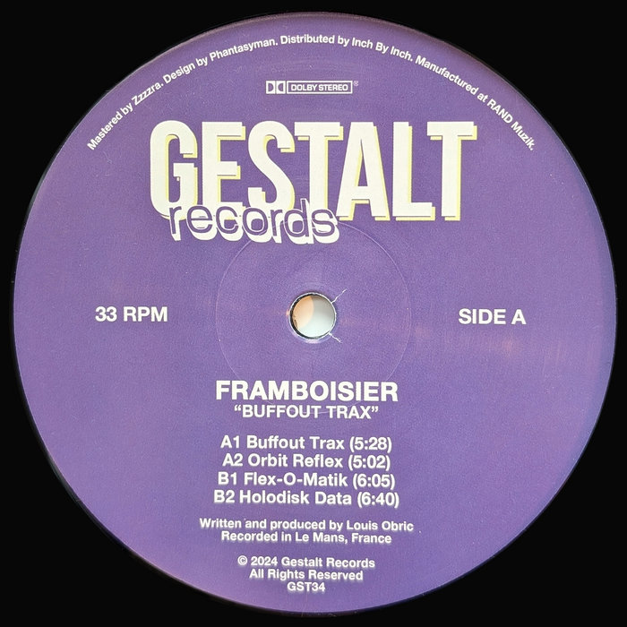 Buffout Trax (GST34) | Framboisier | Gestalt Records