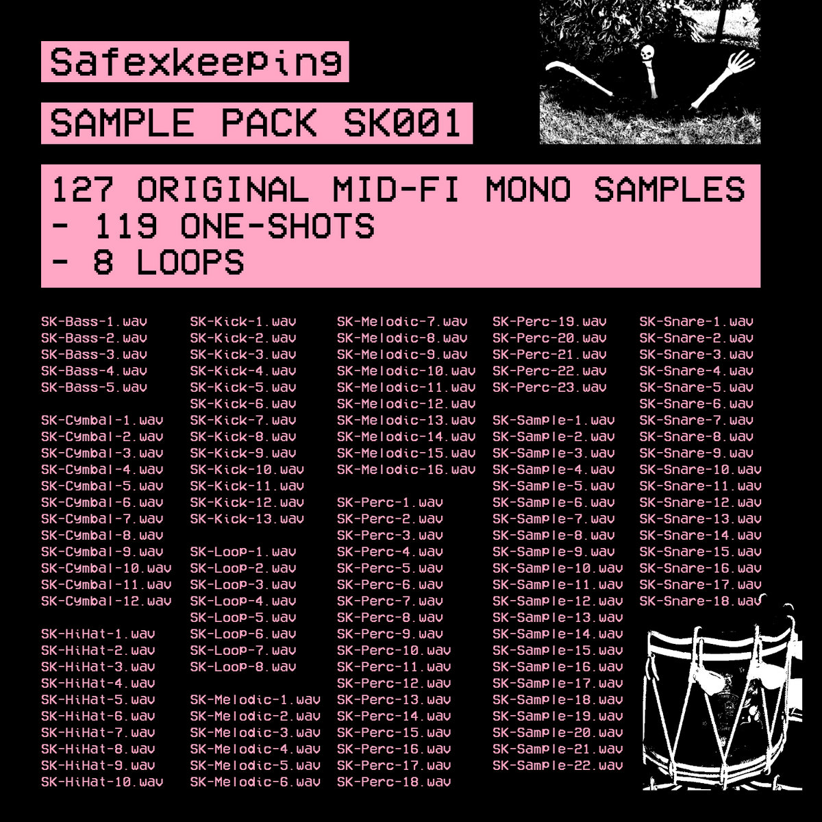 Sample Pack SK001 | Safexkeeping