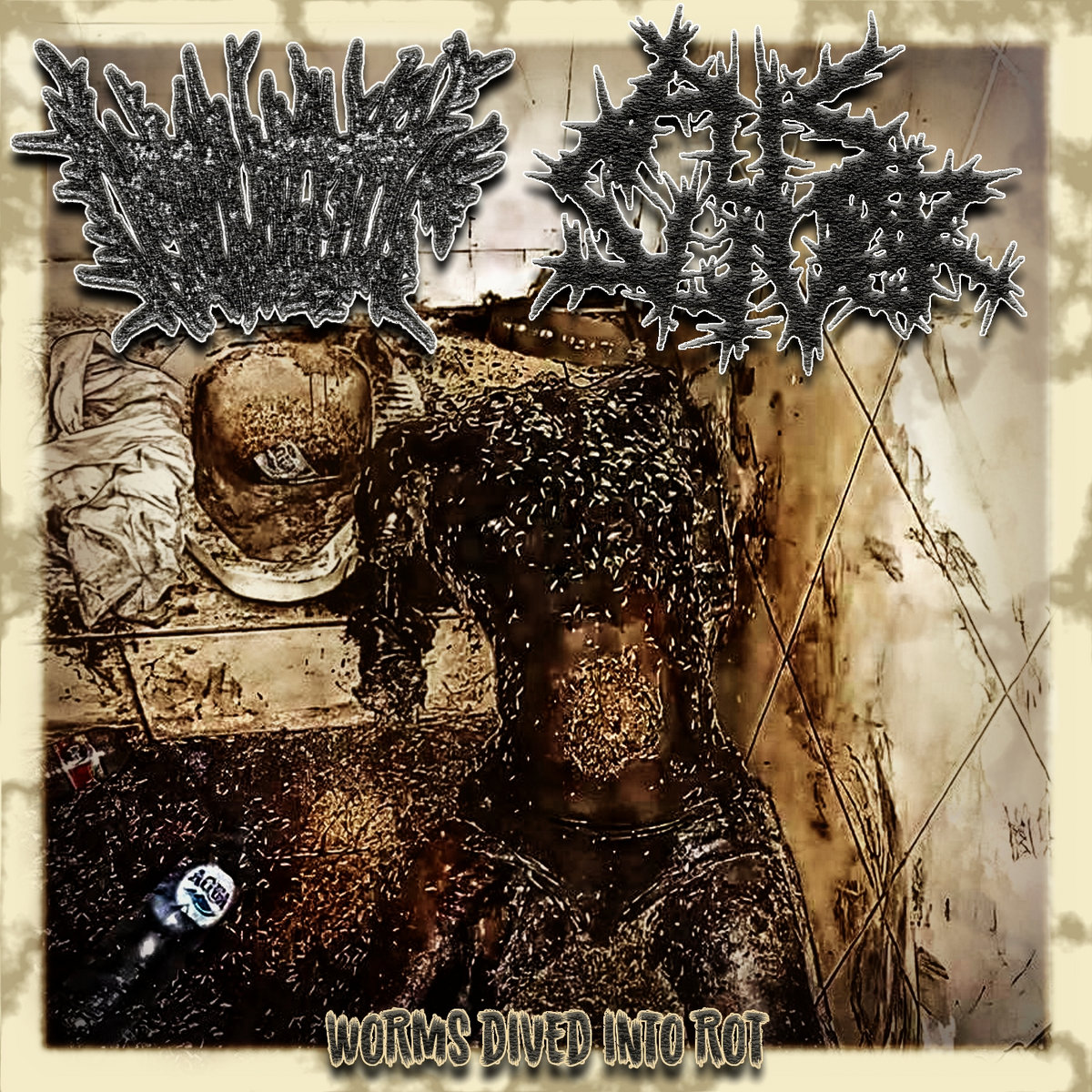 Worms Dived Into Rot - Split w/Pus Silver | Osteomielitis