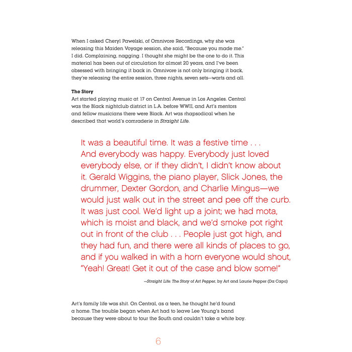 Roadgame (Disc 5 Track 5) | ART PEPPER | Art Pepper