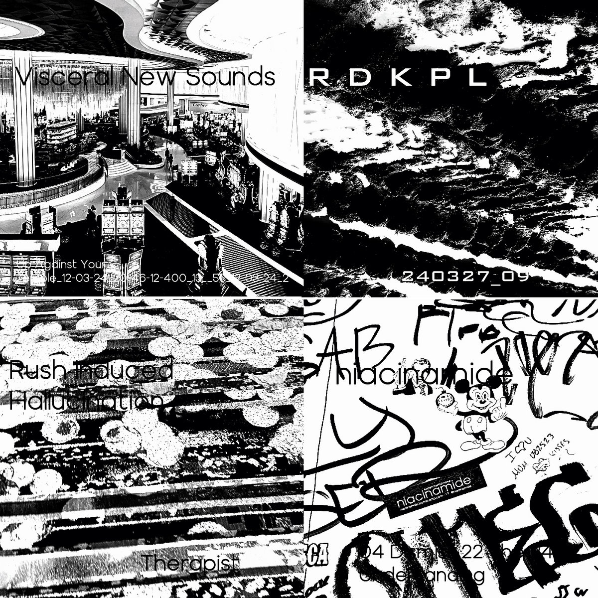 Four FLACs Split - Visceral New Sounds / RDKPL / Rush Induced Hallucination / Niacinamide ...