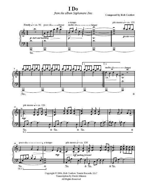 I Do Sheet Music Rob Costlow i-do-sheet-music-rob-costlow