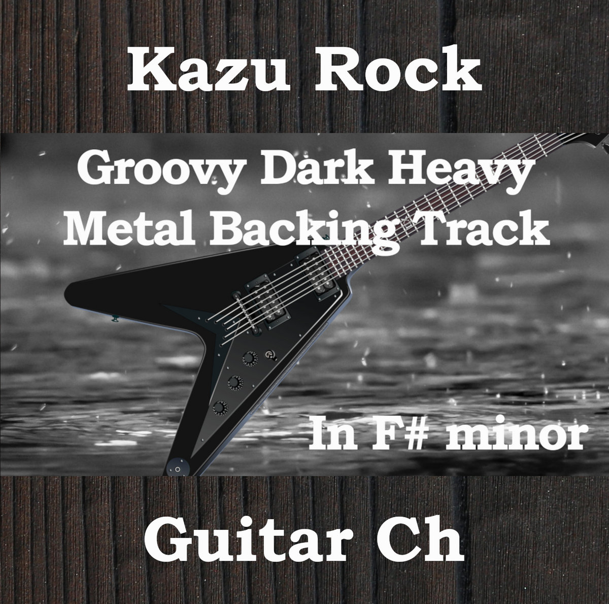 Groovy Dark Heavy Metal Backing Track in F# minor | Kazu Rock Guitar Ch