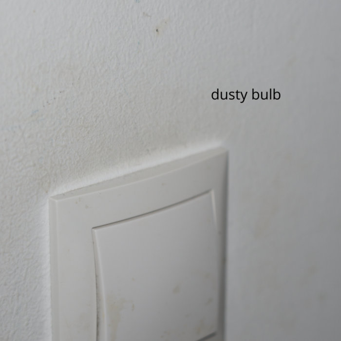 dusty bulb | dirty lightswitch