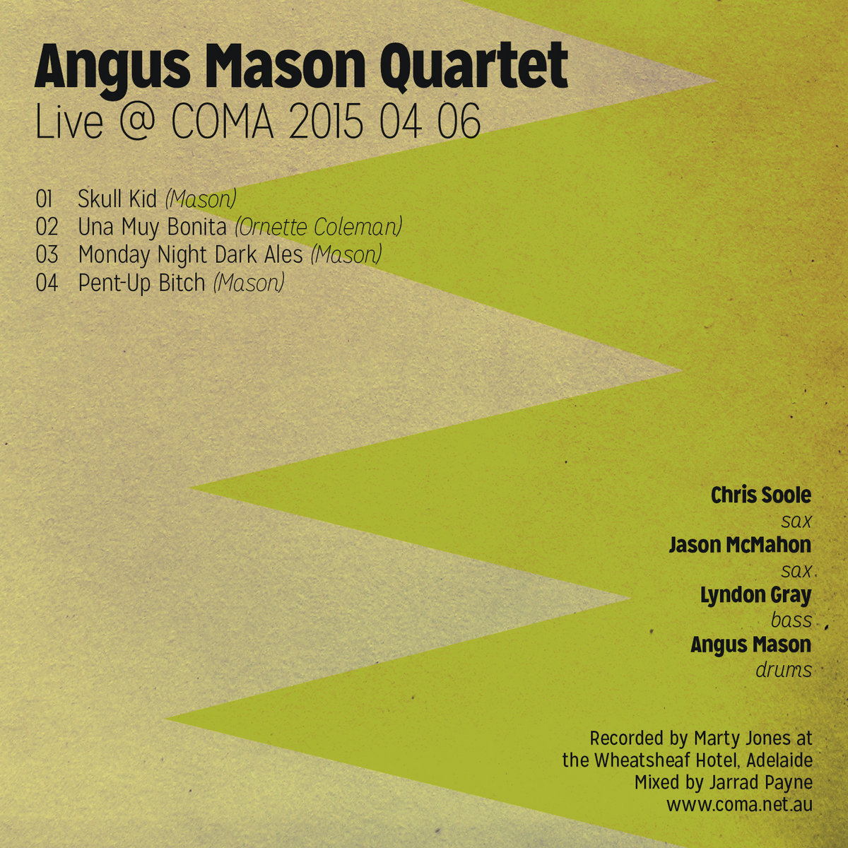 Angus Mason Quartet @ COMA 2015 04 06 | Angus Mason | COMA
