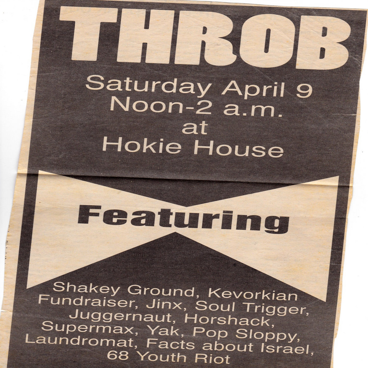 Pop Sloppy - Live @ Hokie House [04-09-94] | Punky Pop | Blacksburg, VA