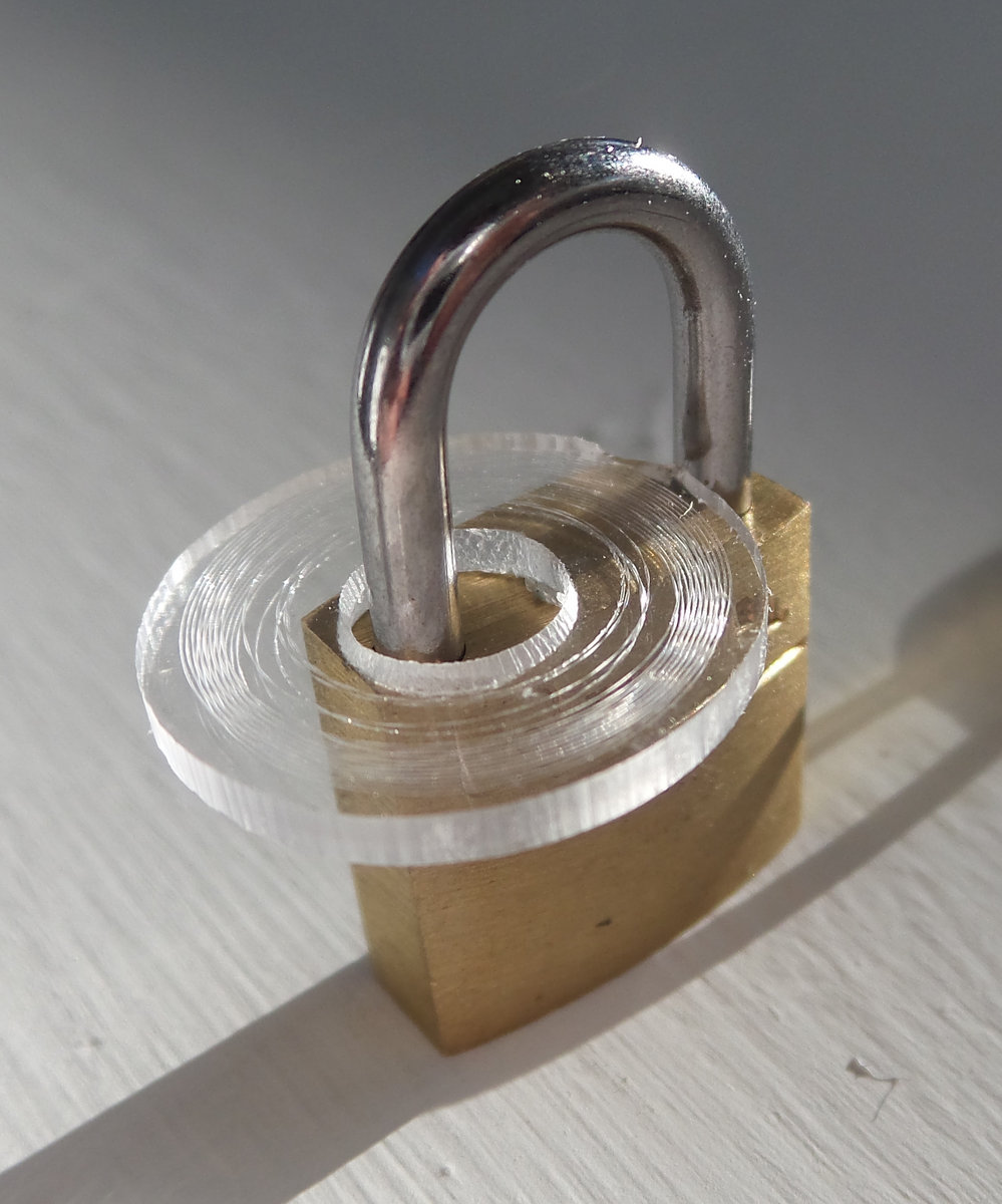 Luggage Lock Lathe Cut Locked | Michael Ridge