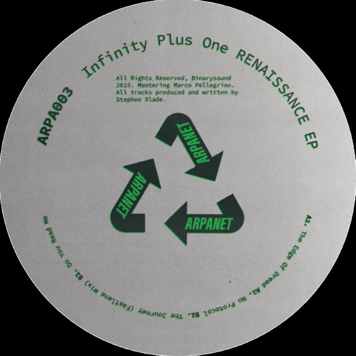 ARPA003. Infinity Plus One - Renaissance EP | Infinity Plus One ...