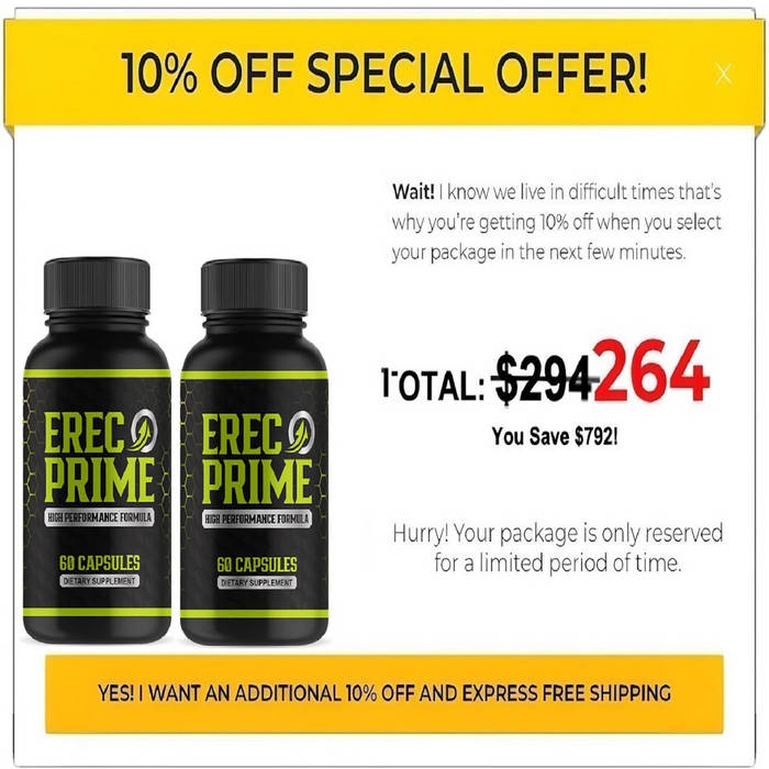 ErecPrime (Review) Boosted Testosterone Levels and Increased Energy ...