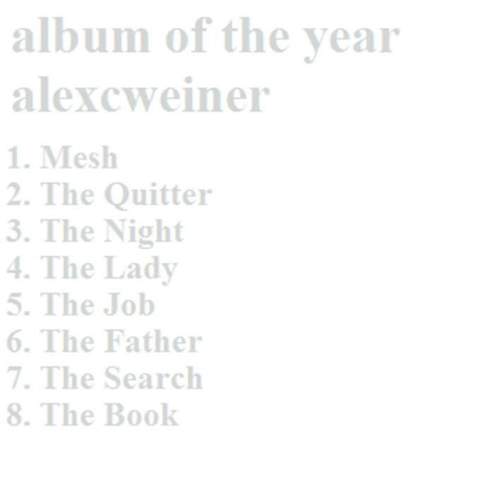 Album of the Year | Alexcweiner