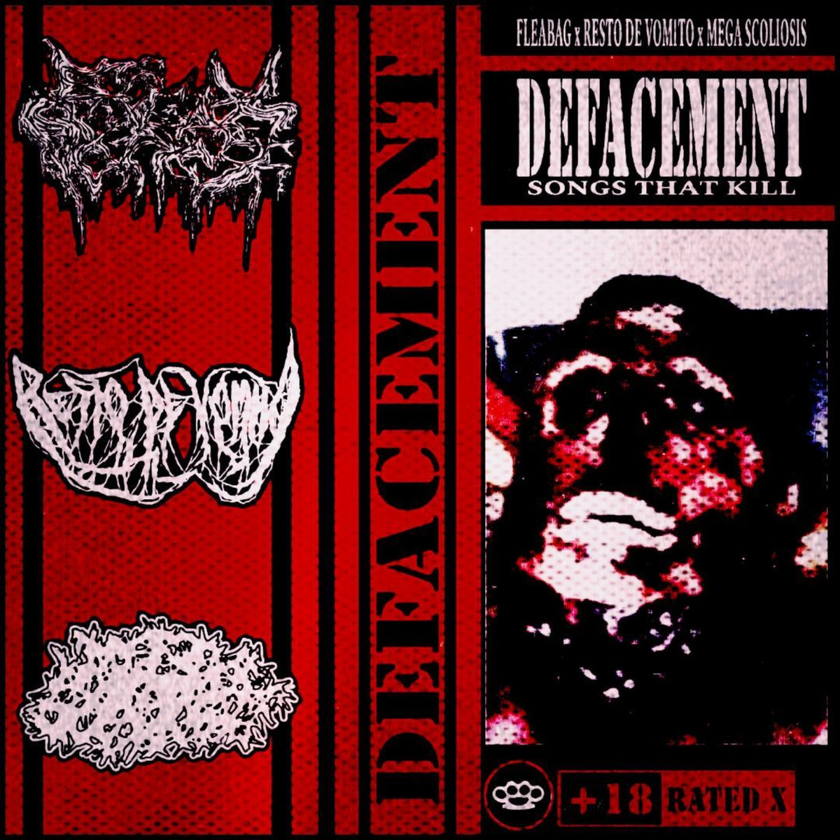 Defacement [3 way split] [My tracks] | Resto de vomito