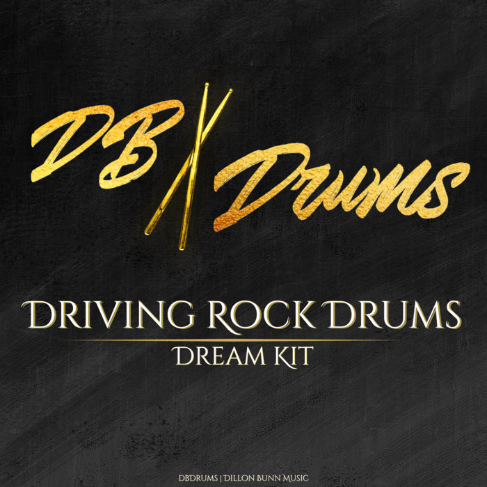 Driving Rock Drums | Dream Kit | 64 - 68 BPM | DB Drum Tracks | DbDrums