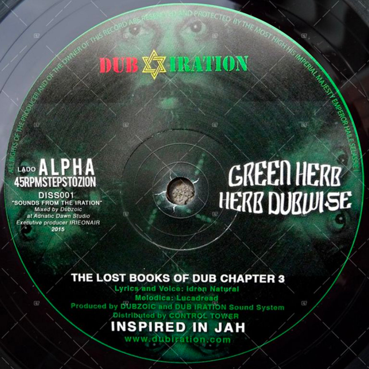 10 inch Vinyl / GREEN HERB / DISS001 | DUB IRATION Sound System