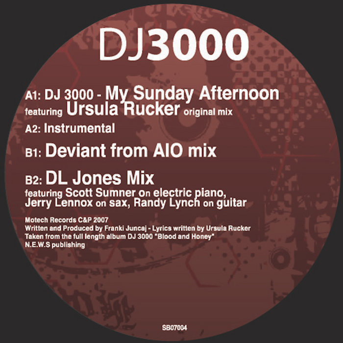 My Sunday Afternoon featuring Ursula Rucker | DJ 3000 | Motech