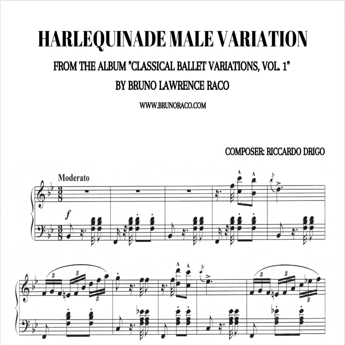 Sheet music for "Harlequinade Male Variation" - 2 lead sheets (PDF ...