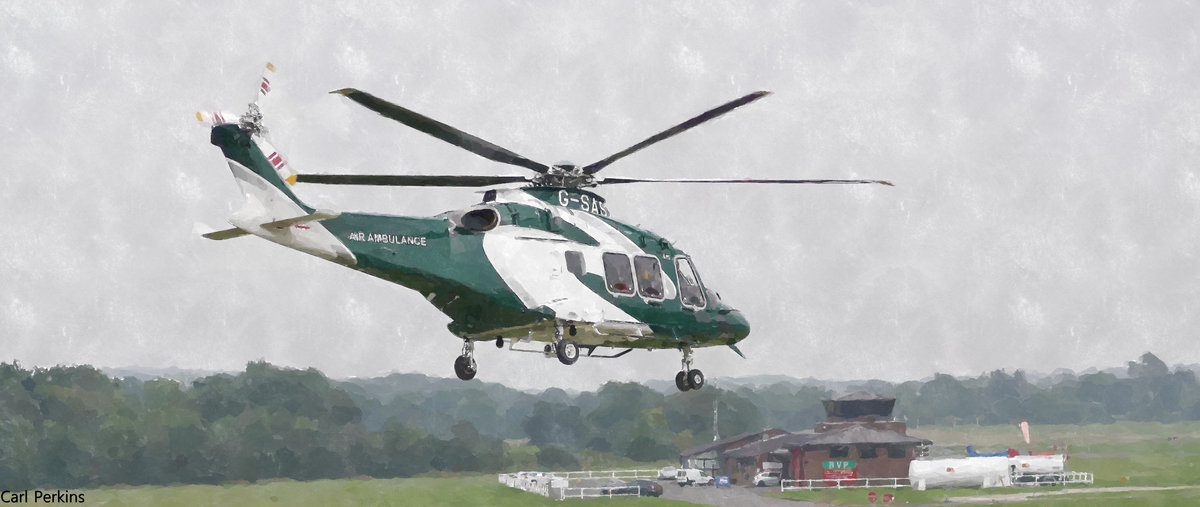 AW 169 helicopter - takeoff and hover | AeroBlueSounds