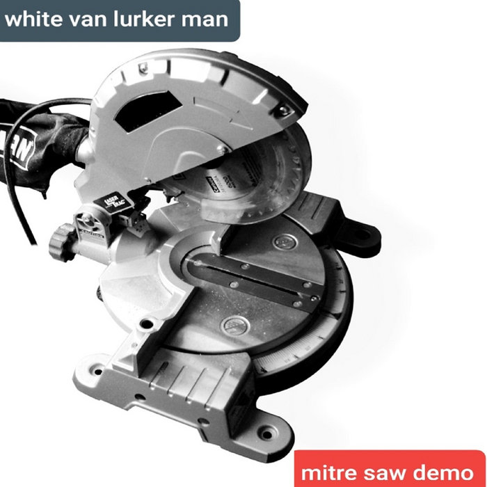 MITRE saw demo | White Van Lurker Man