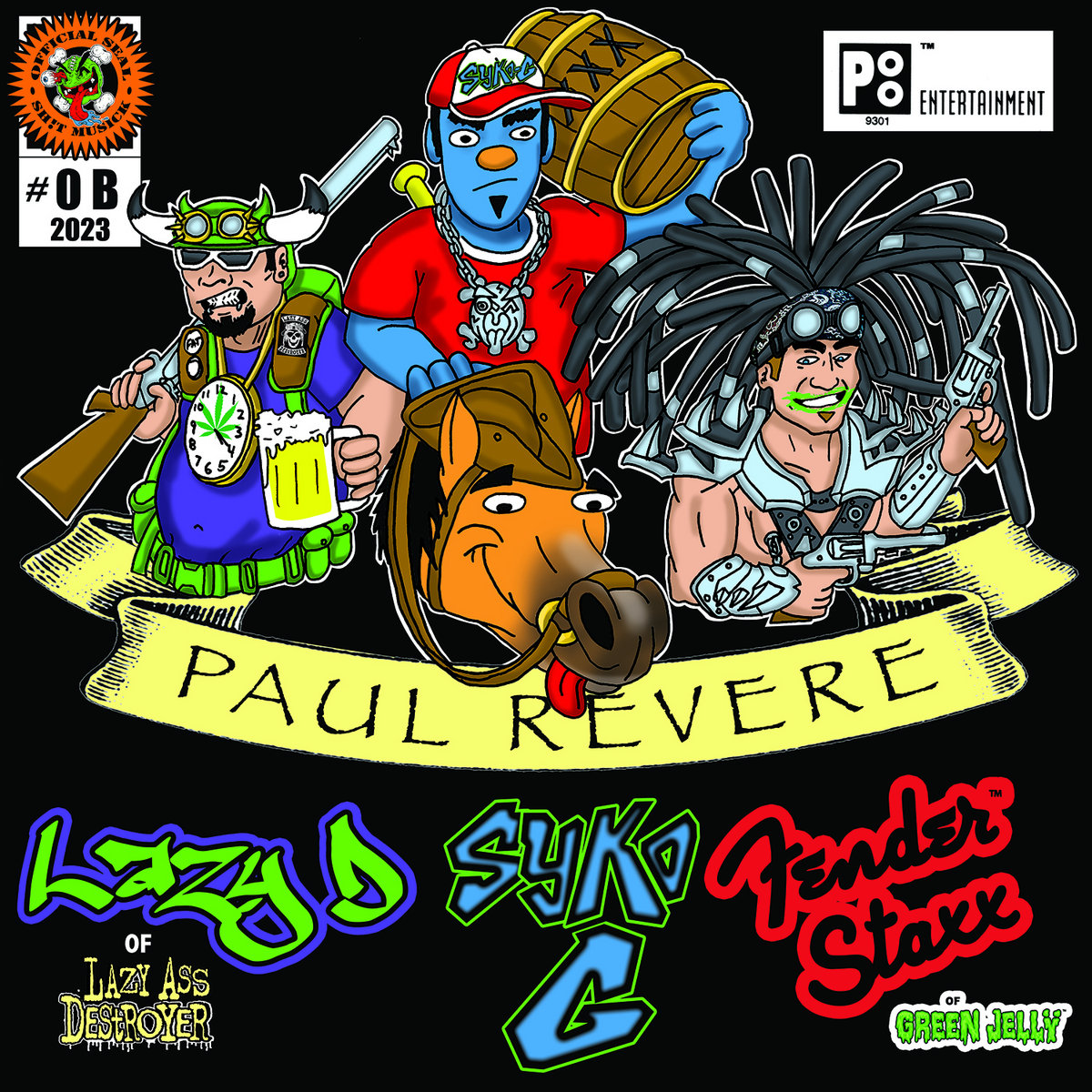 Paul Revere (Feat. Lazy D & Syko-G) | Fender Staxx of Green Jellÿ and ...