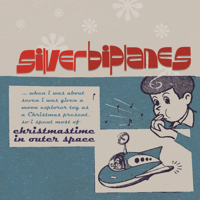 Christmastime In Outer Space | Silver Biplanes | Snowflakes Christmas ...