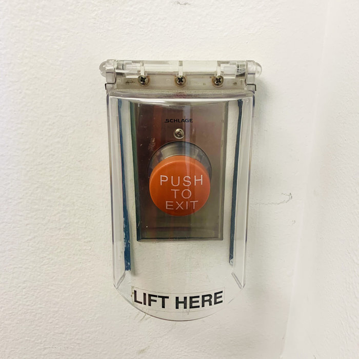 Push To Exit - Lift Here | Uneasy Chairs