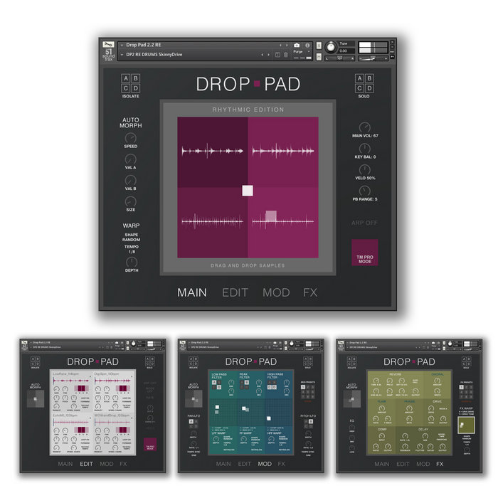 Drop Pad Rhythmic Edition - Kontakt Instrument | soundtrax