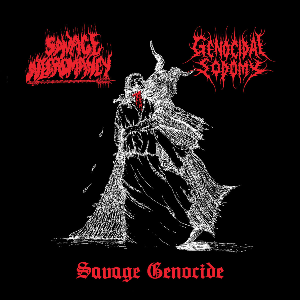 SAVAGE NECROMANCY / GENOCIDAL SODOMY - Savage Genocide | Templum ...