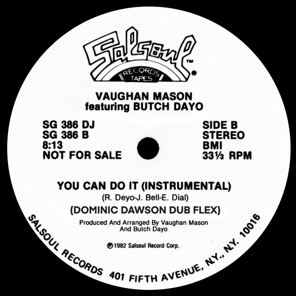 You Can Do It (Dominic Dawson Dub Flex) | Vaughan Mason featuring Butch ...