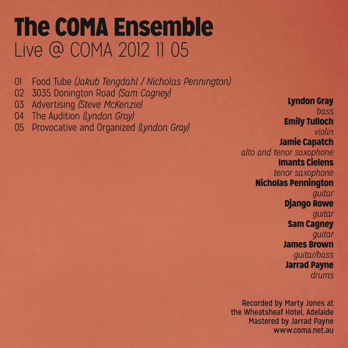 COMA Ensemble @ COMA 2013 12 16 | The COMA Ensemble | COMA