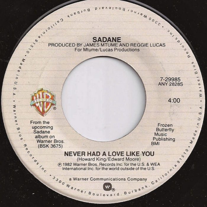 Marc Sadane ‎– Never Had A Love Like You (Extended Version) | HerrickG