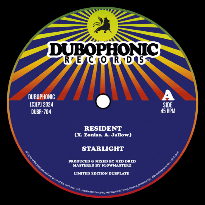 Resident / Resident Dub [VINYL] | Starlight & Med Dred | Dubophonic Records
