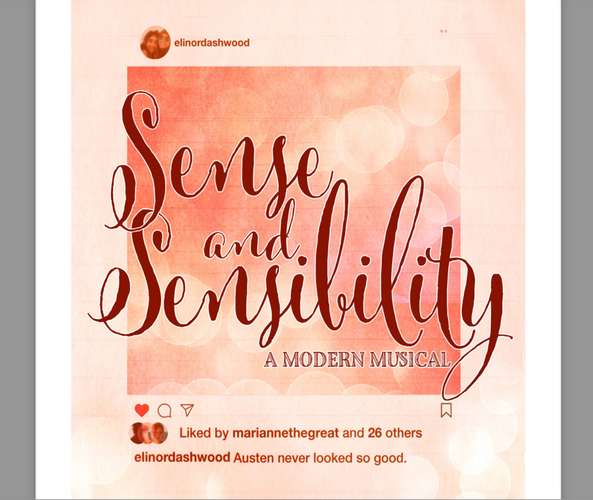 Sense & Sensibility: A Modern Musical (Live Album) | Original D.C. Cast ...
