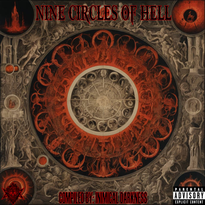 Nine Circles Of Hell Compiled By: Inimical Darkness | V.A | Dark Horror Rec