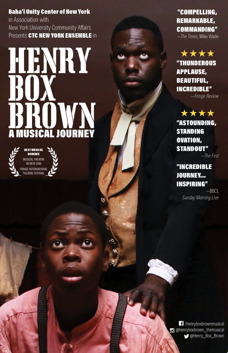 HENRY BOX BROWN CAST ALBUM | Henry Box Brown The Musical