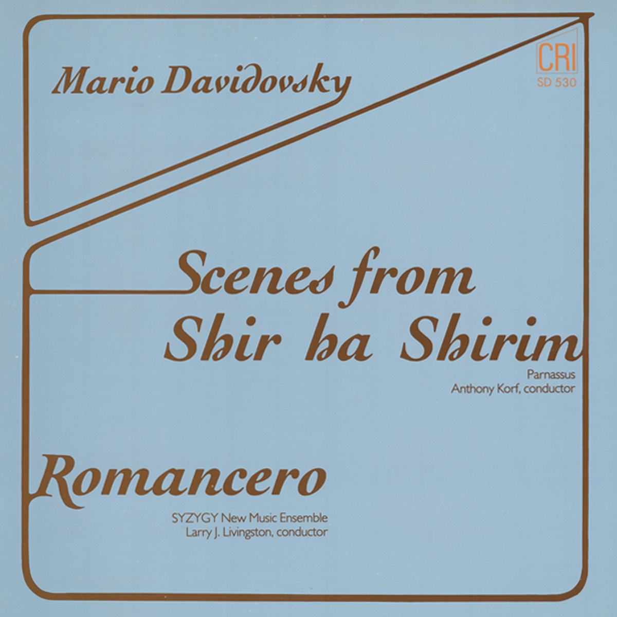 Mario Davidovsky: Scenes from Shir ha Shirim; Romancero | Parnassus ...