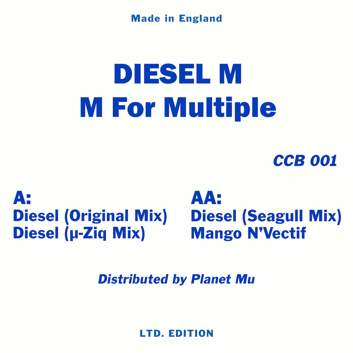 M For Multiple | Diesel M | Mike Paradinas